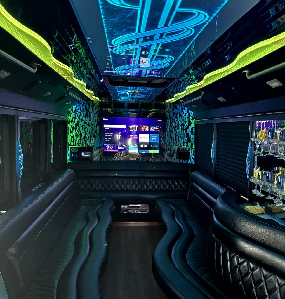 18-24 Passenger Luxury Party Bus PB1 - Limo Service Charlotte, NC ...